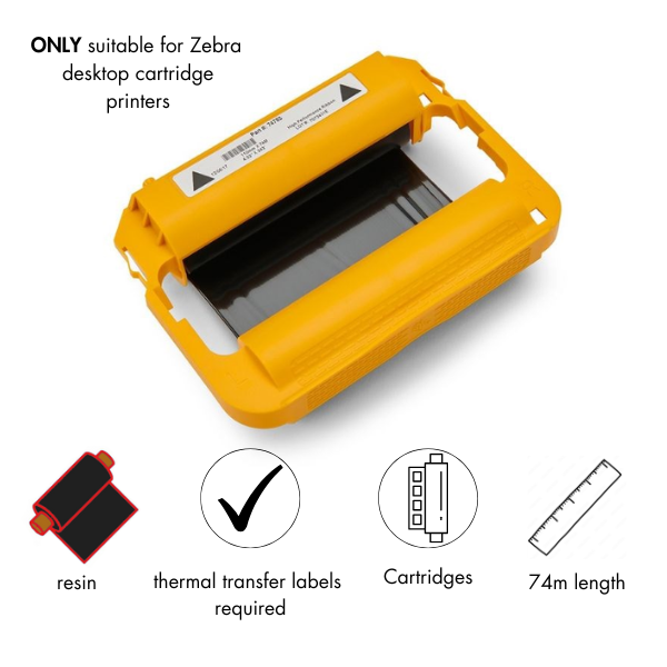 Zebra 04800CT11007 4800 resin thermal transfer ribbons from FeedYourZebra