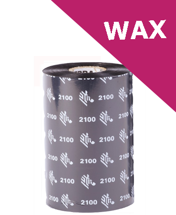 Zebra 02100BK11045 2100 wax thermal transfer ribbons