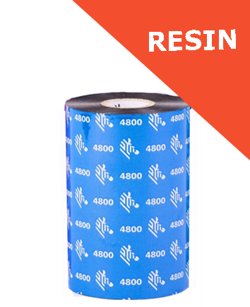 Zebra 04800BK08045 4800 resin thermal transfer ribbons