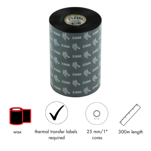 Zebra thermal transfer ribbons for ZD421 desktop printers